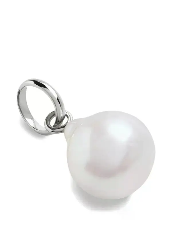 Monica Vinader Baroque Pearl Pendant - Silver