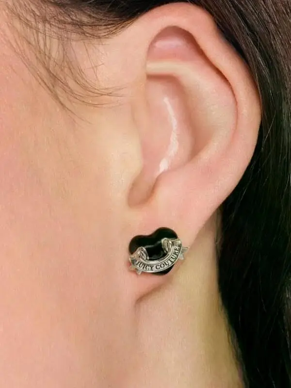 Juicy Couture Icon Heart Stud Earrings