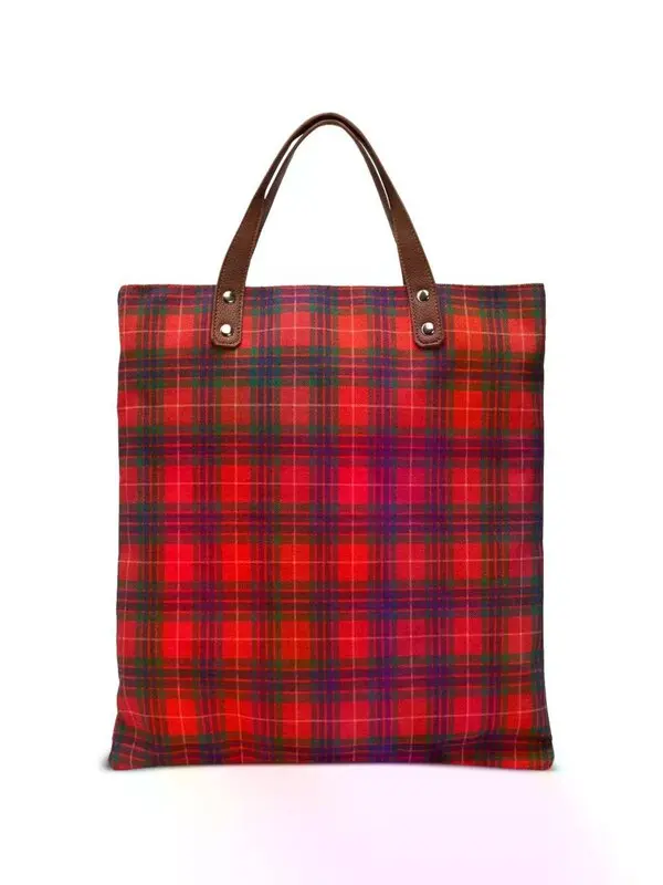 BARACUTA Tartan-pattern Tote Bag