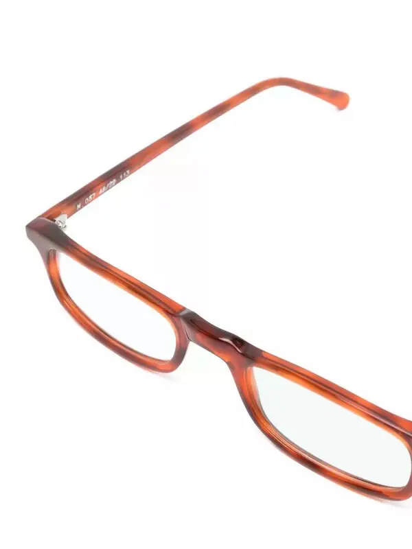 SOCIEL Tortoiseshell-effect Rectangle-frame Glasses