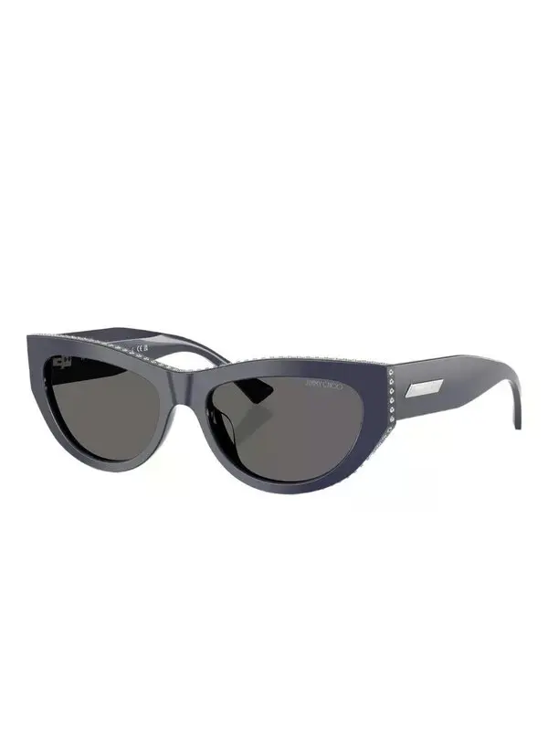 JIMMY CHOO Crystal-embellished Cat-eye Sunglasses