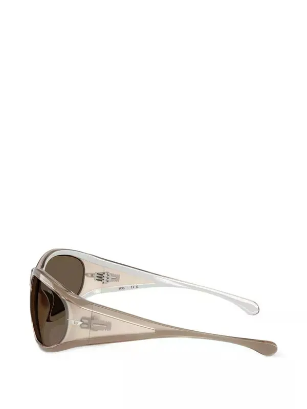 DIESEL® Wrap-frame Sunglasses