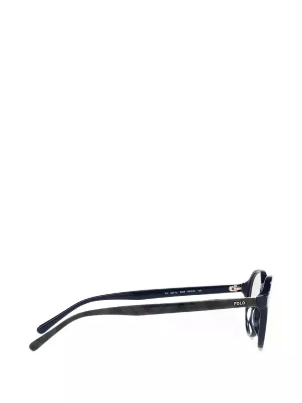 POLO RALPH LAUREN EYEWEAR Logo-detail Round-frame Glasses