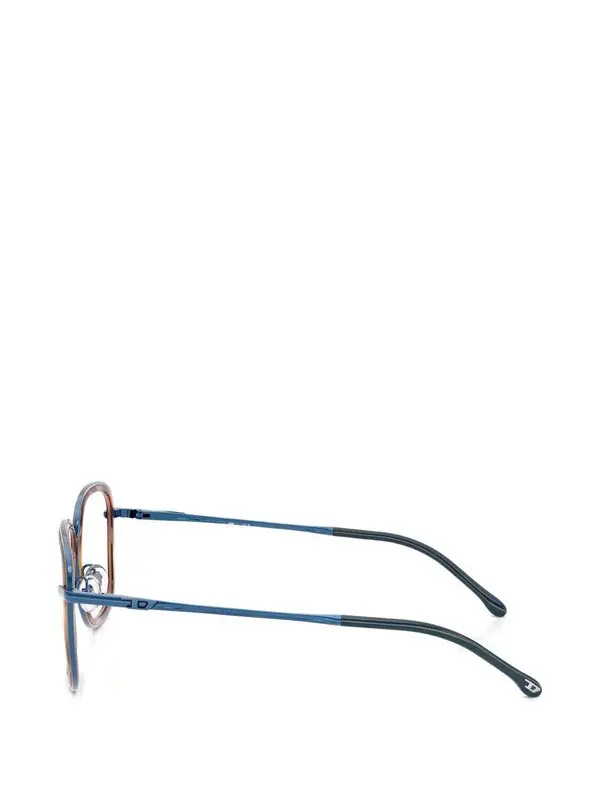DIESEL® Tortoiseshell-effect Square-frame Glasses