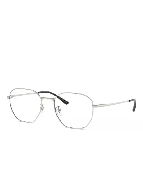 Ray-ban Rx8777d Titanium Geometric Glasses - Silver