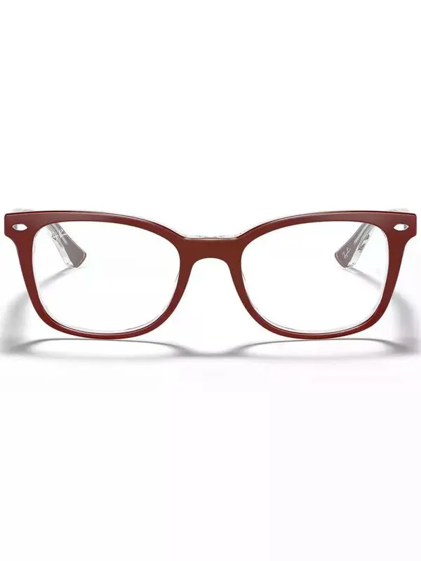 Ray-ban Square-frame Glasses - Red