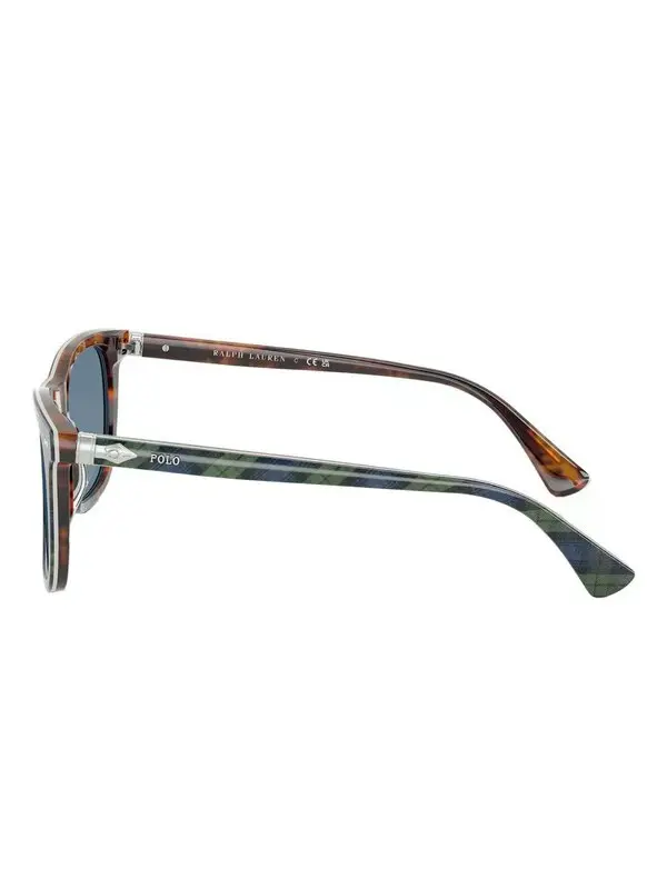 POLO RALPH LAUREN EYEWEAR Plaid Square-frame Sunglasses