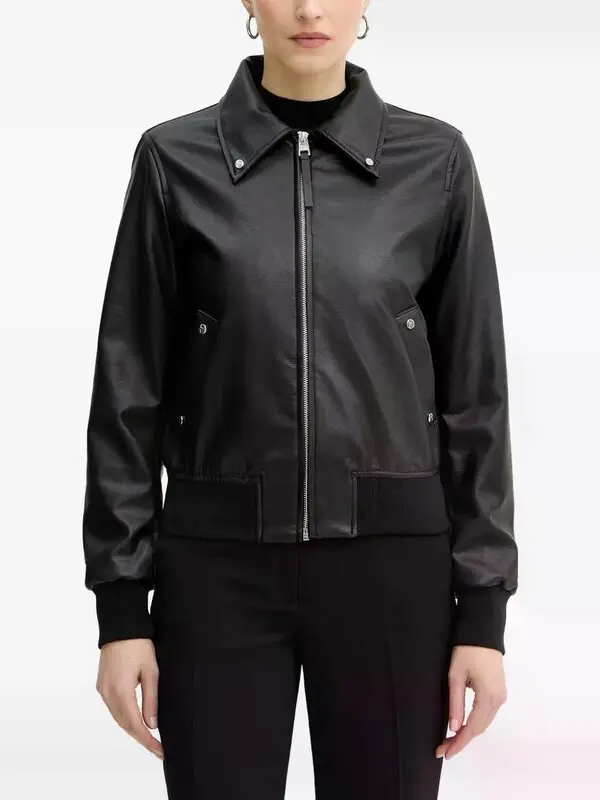 SILVIAN HEACH Collar Zip Jacket - Black
