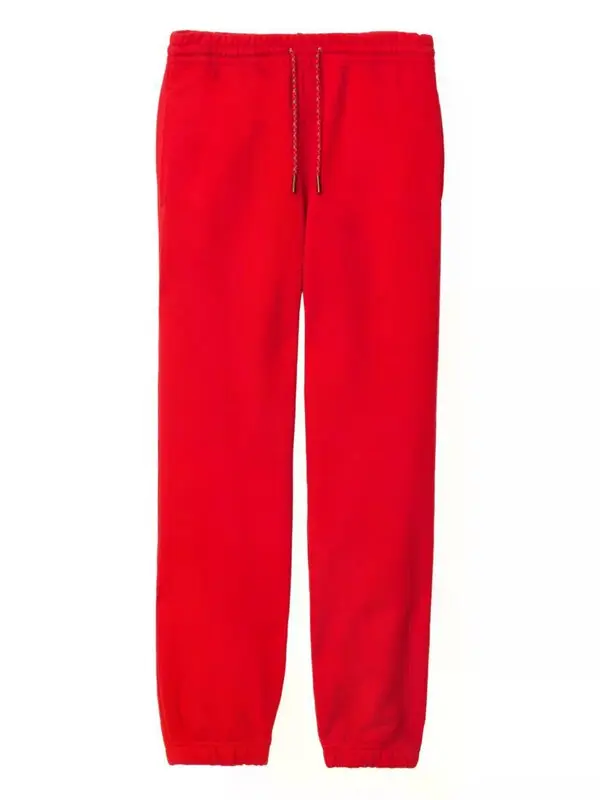 Burberry Equestrian Knight Embroidered Cotton Trousers