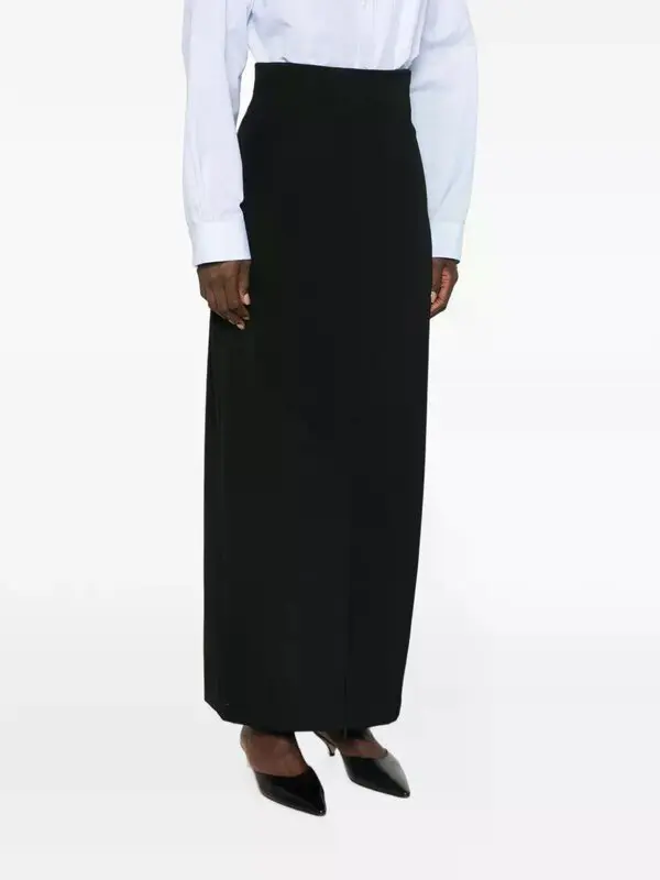 THE ROW Wool Midi Skirt