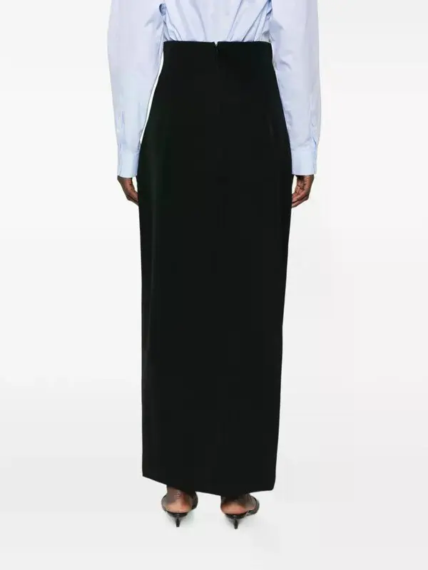THE ROW Wool Midi Skirt