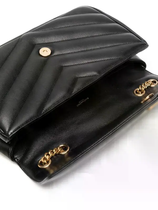Saint Laurent Loulou Medium In Matelassé Lambskin Shoulder Bag