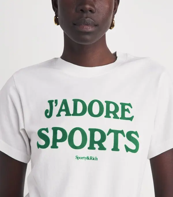 SPORTY & RICH Cotton J’adore Baby Tee