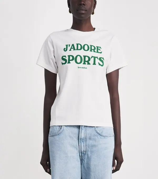 SPORTY & RICH Cotton J’adore Baby Tee