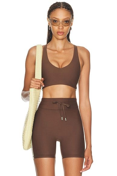 The Upside Daytona Jetta Racerback Bra - Brown