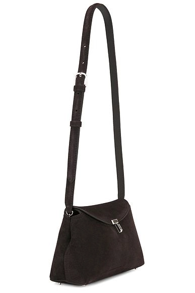 TOTEME T-lock Suede Clutch