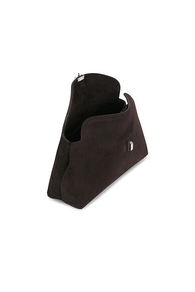 TOTEME T-lock Suede Clutch