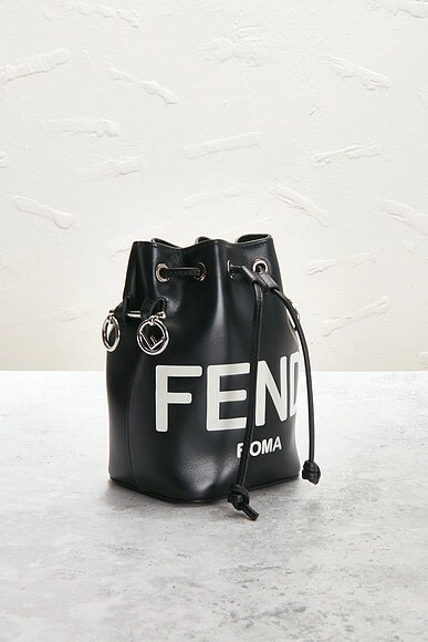 Fendi Vitello King Embossed Mon Tresor Bucket Bag
