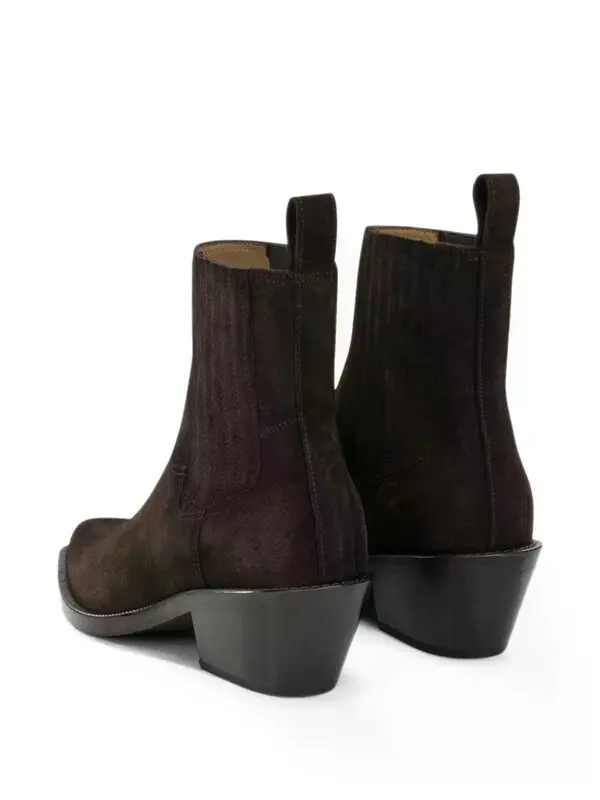 HENDERSON BARACCO Suede Western Ankle Boots