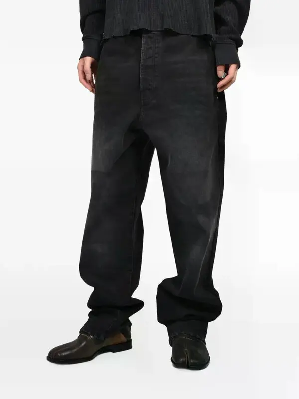 ASKYURSELF Cross-patch Distressed Jeans