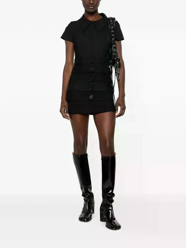 Viktor & Rolf Multi-layer Buttoned Mini Dress