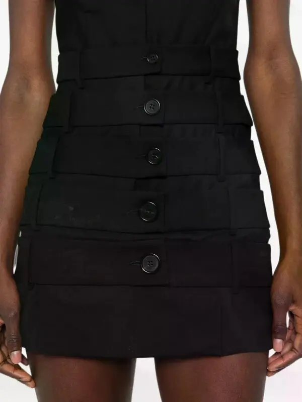 Viktor & Rolf Multi-layer Buttoned Mini Dress