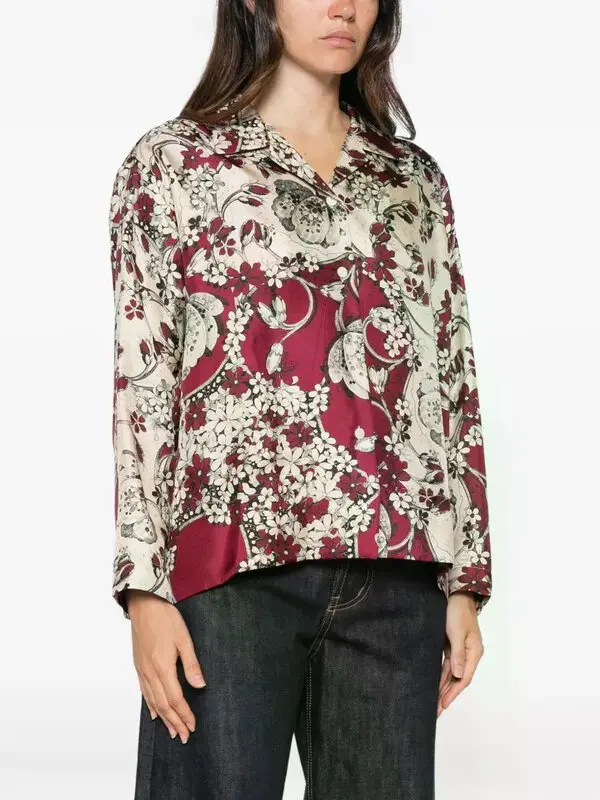 Antonio Marras Floral-print Silk Shirt