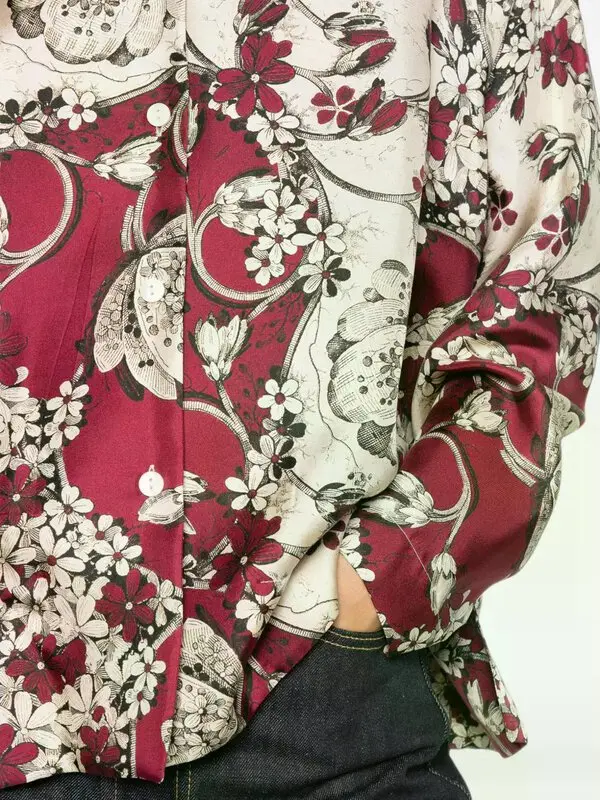 Antonio Marras Floral-print Silk Shirt