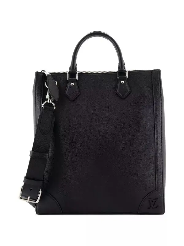 LOUIS VUITTON Vertical Taiga Leather Tote Bag
