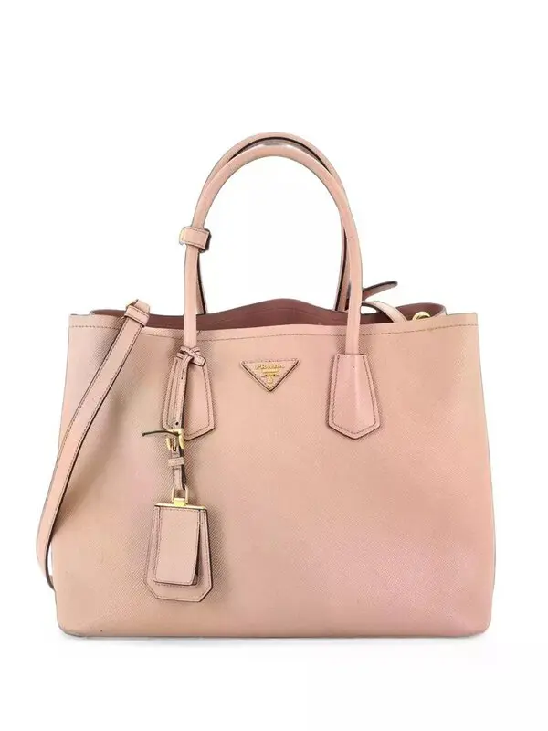 Prada Cuir Double Saffiano Leather Medium Tote Bag
