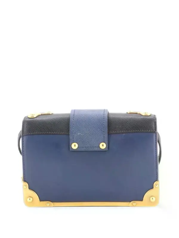 Prada Cahier Embellished Leather Small Crossbody Bag