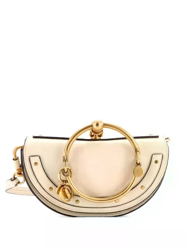 Chloé Nile Leather Mini Crossbody Bag - Neutrals