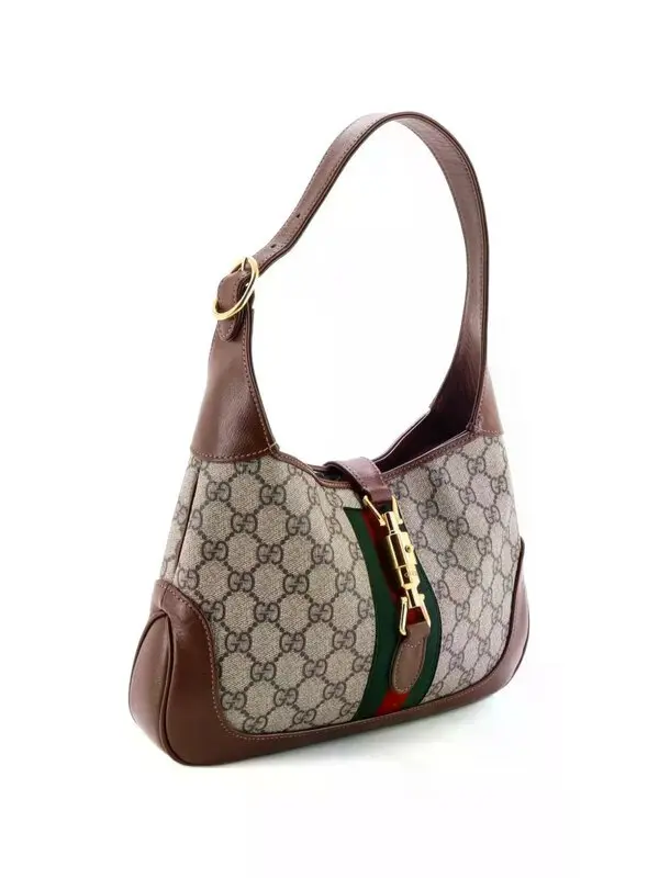 Gucci Jackie 1961 Gg Coated Canvas Small Hobo Bag