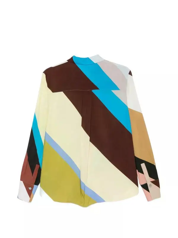 Paul Smith Geometric-print Long-sleeve Shirt