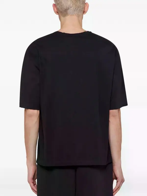 LANEUS Patch-detail Short-sleeve T-shirt