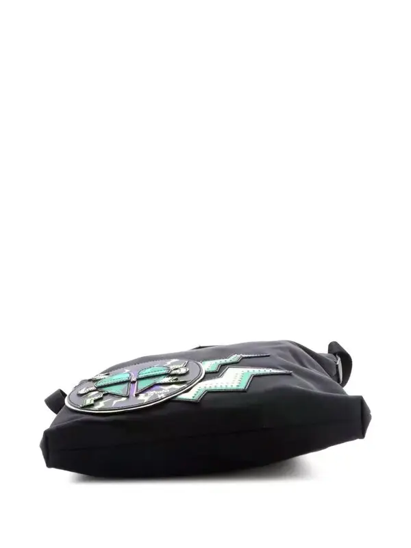 Prada Frankenstein Messenger Bag Printed Tessuto Crossbody Bag