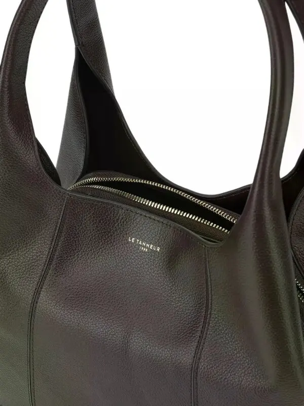 LE TANNEUR Grained Leather Shoulder Bag