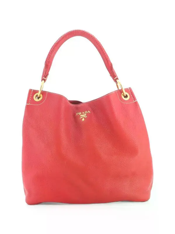 Prada Rolled Vitello Daino Large Hobo Bag