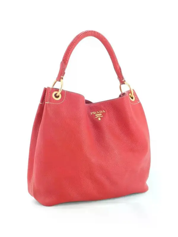 Prada Rolled Vitello Daino Large Hobo Bag