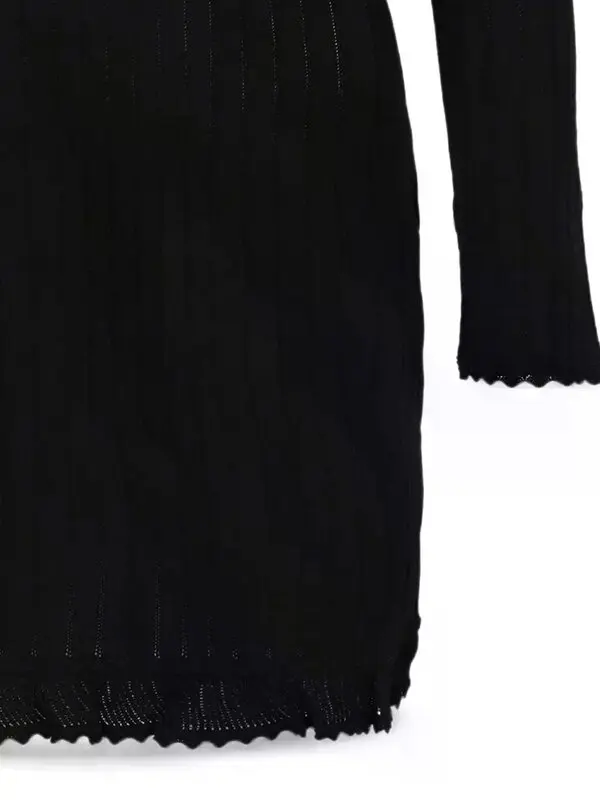 Alexander McQueen Pointelle-knit Mini Dress