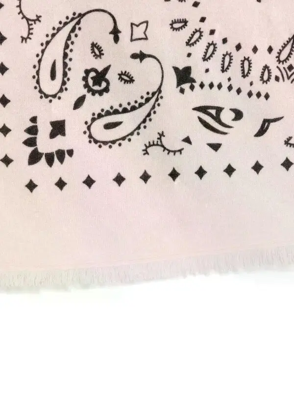 KUJTEN Paisley-print Fringed Scarf