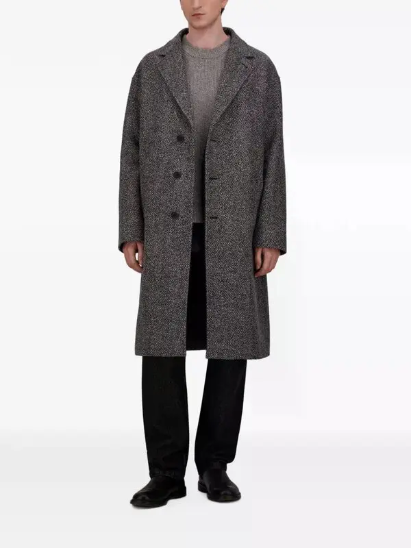 Herno Herringbone Virgin-wool Coat