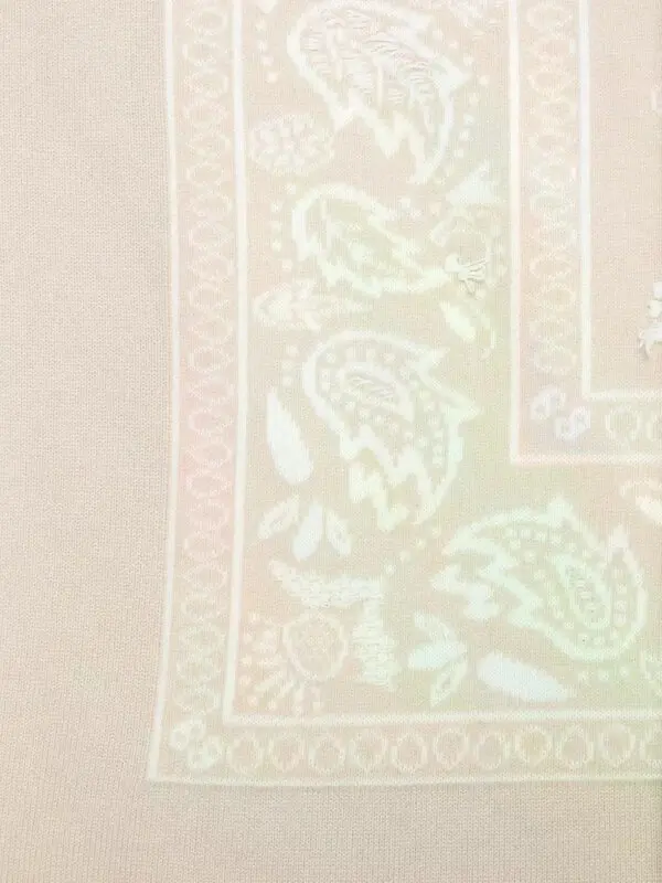 BARRIE Paisley-print Knitted Scarf