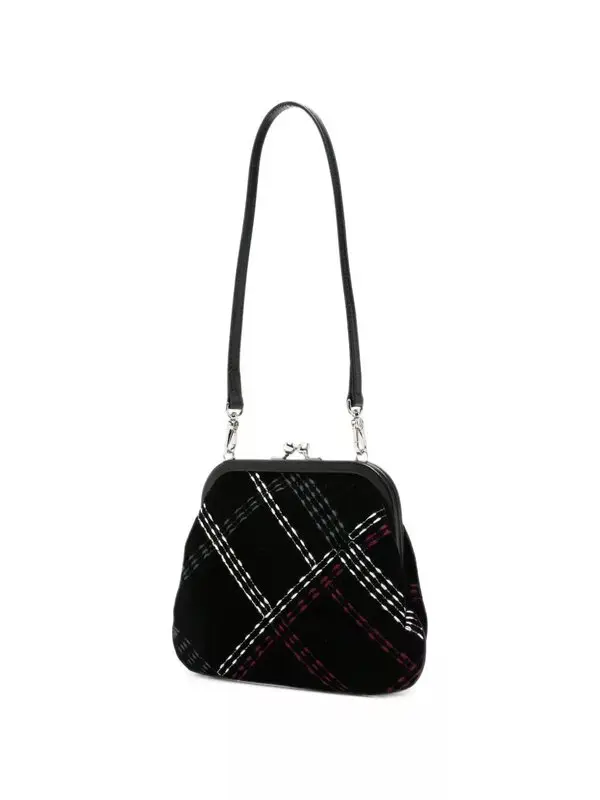 VIVIENNE WESTWOOD Orb-plaque Check-pattern Clutch Bag