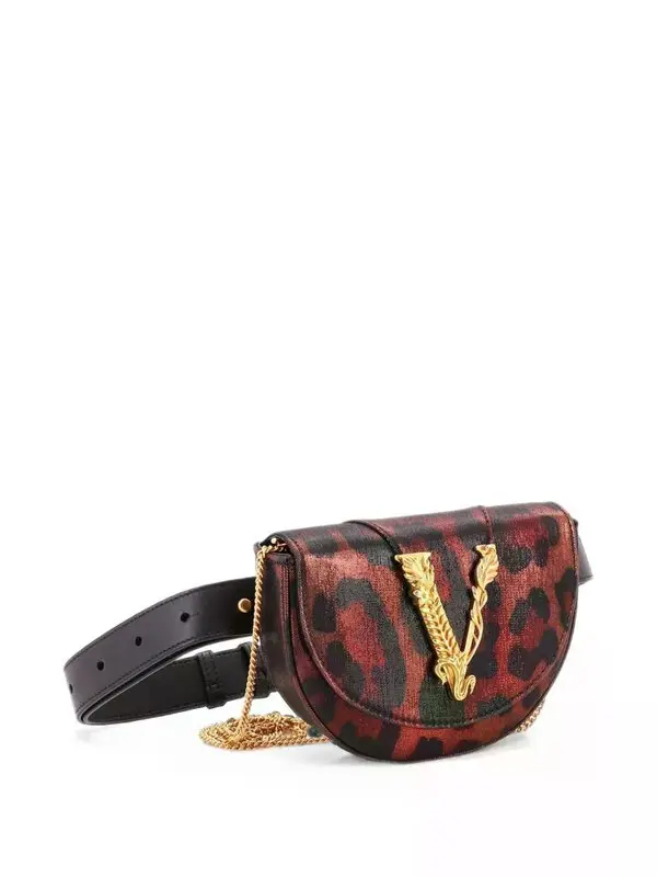 Versace Virtus Printed Fabric Belt Bag