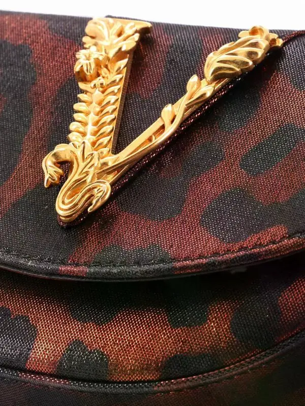 Versace Virtus Printed Fabric Belt Bag