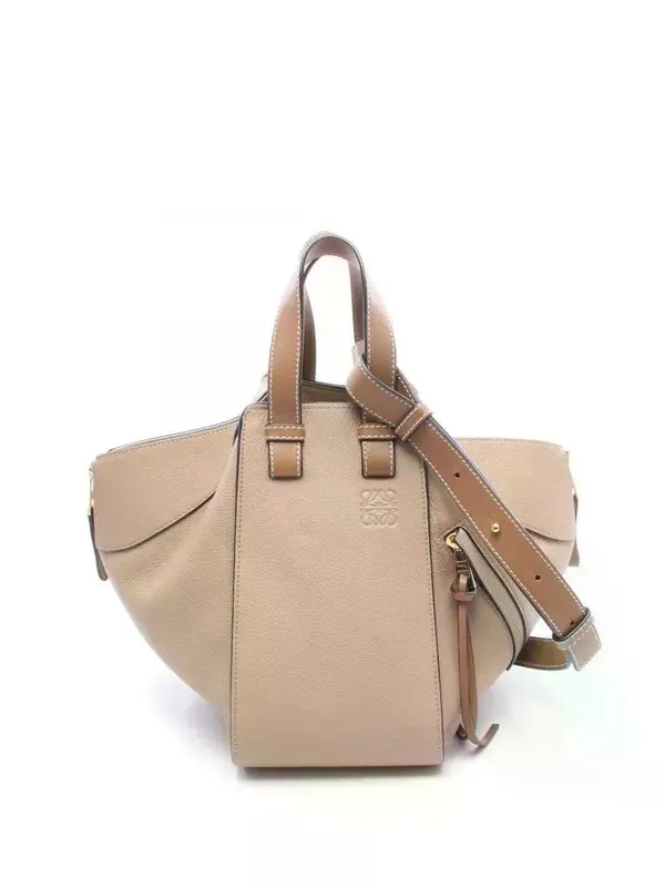 Loewe 2010-2026 Small Grained Calfskin Drawstring Hammock Bag Satchel