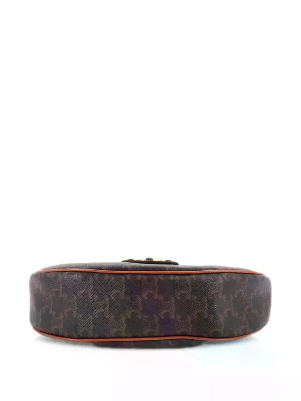 Celine Ava Triomphe Coated Canvas Shoulder Bag