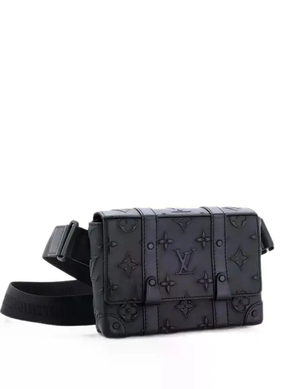 LOUIS VUITTON Trunk Slingbag Monogram Seal Leather Belt Bag
