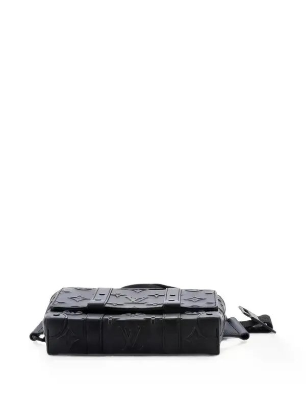 LOUIS VUITTON Trunk Slingbag Monogram Seal Leather Belt Bag